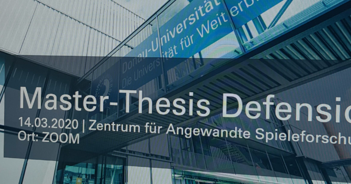 Premiere für die erste Online-Defensio - Universität für Weiterbildung ...